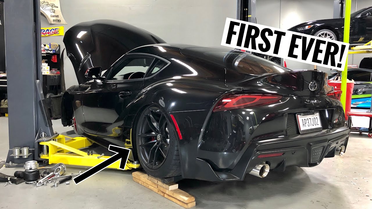 Air Suspension 2020 Toyota Supra Goes Up and Down, Has Pandem Widebody ...