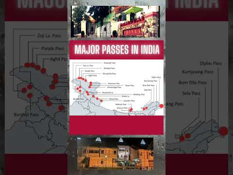 Discover India's Majestic Mountain Passes:A Visual Journey |Major passes of India#upsc @upscfirst