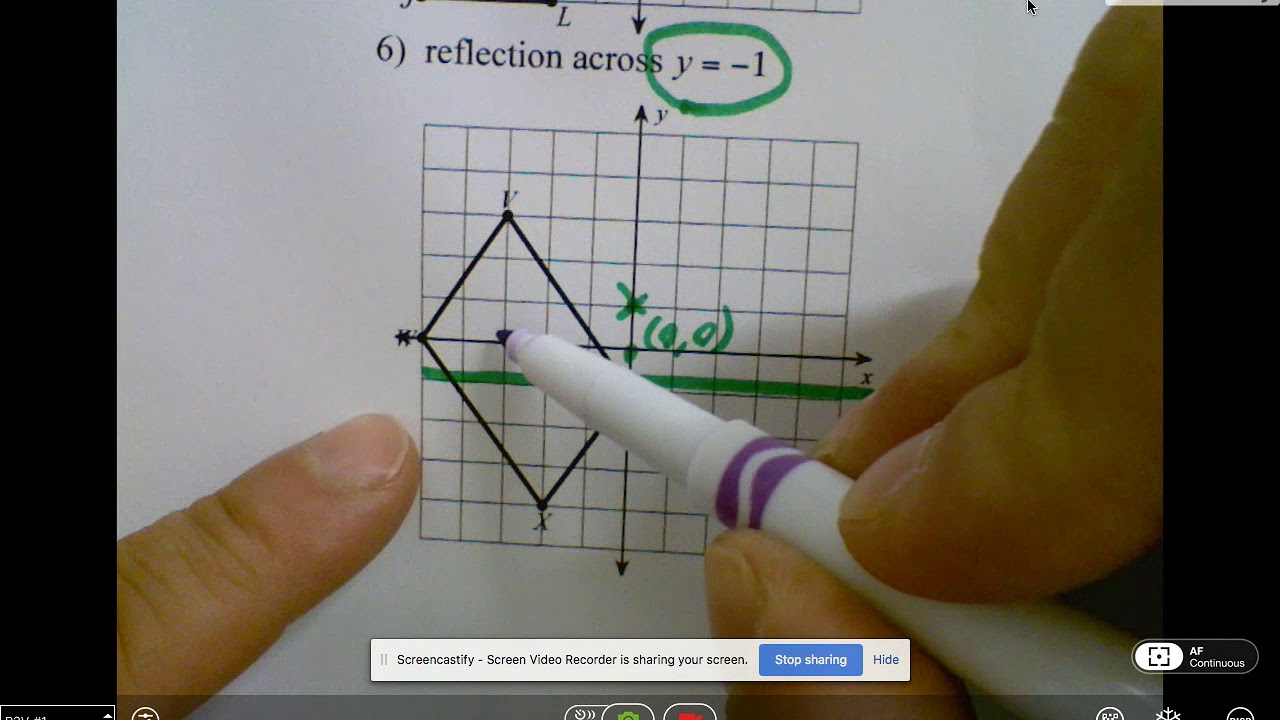 HW # 6 Reflecting over y = -1