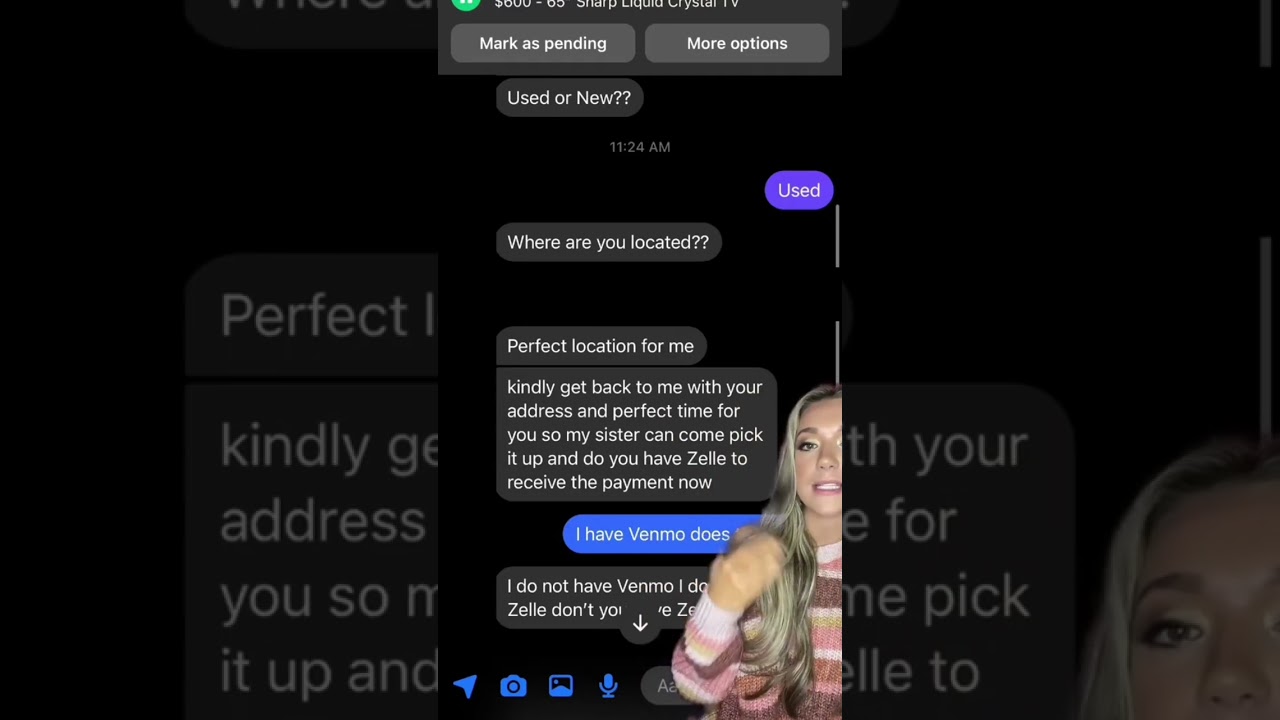 FACEBOOK MARKETPLACE SCAMMER! #zellescam #scam #scammers #scammeralert