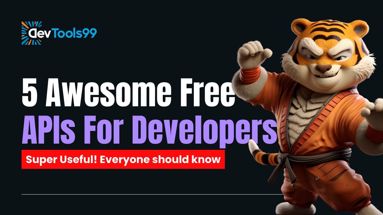 5 Awesome Free APIs For Developers #devtools99 #api #developers #webdevelopment #coding