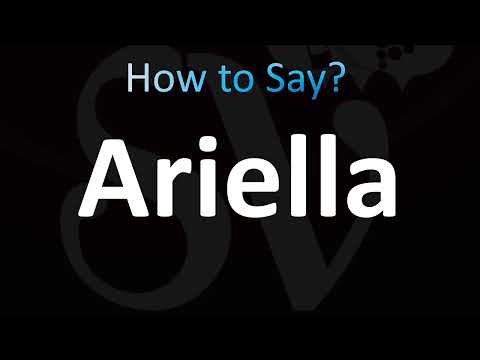 How to Pronounce Ariella (Correctly!)