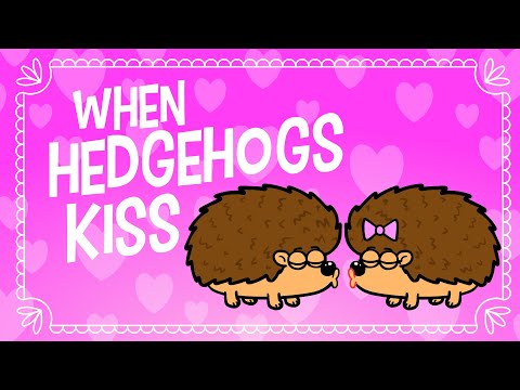 ♪♪ Funny Animal Song | When Hedgehogs Kiss | Hooray Kids Songs & Nursery Rhymes | Love
