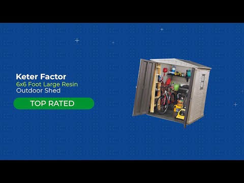 Review: Keter Factor 6x6 Outdoor Storage Shed | Large Resin Outdoor Shed for Patio Furniture
