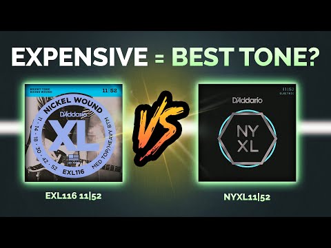 EXPENSIVE Strings = BEST GUITAR TONE? D'Addario NYXL vs EXL