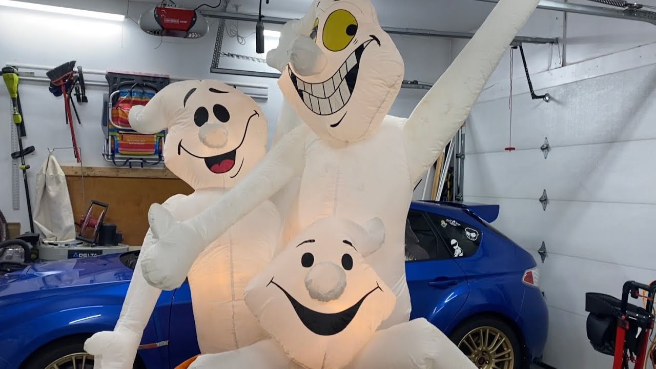 [REVIEW] Gemmy 2002 8ft Inflatable Ghost Trio in Pumpkin