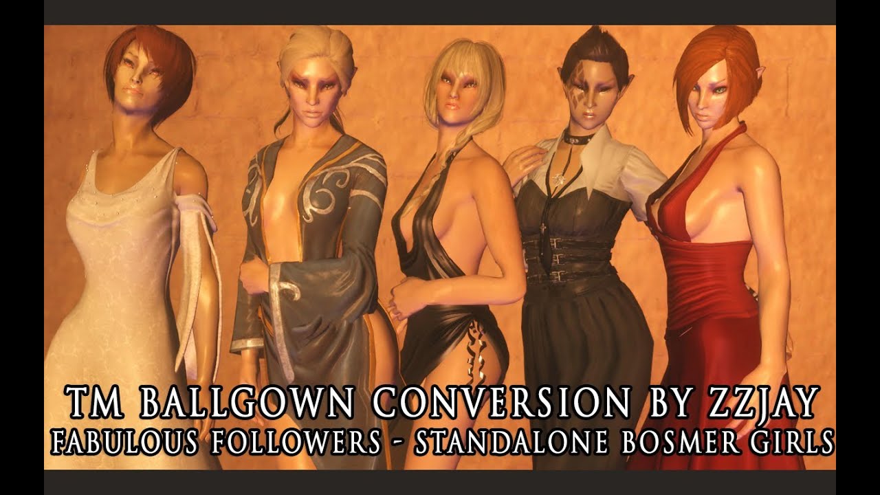 TES V - Skyrim: TM BallGown, Fabulous Followers - Standalone Bosmer