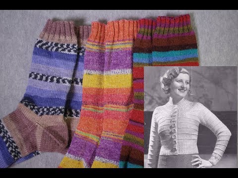 My Next Vintage Knit and How to Match Self-striping Socks // Casual Friday 2-29