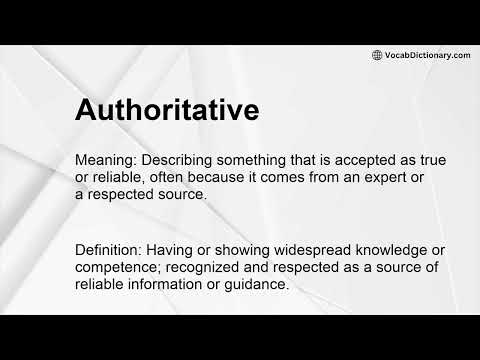 Authoritative Meaning