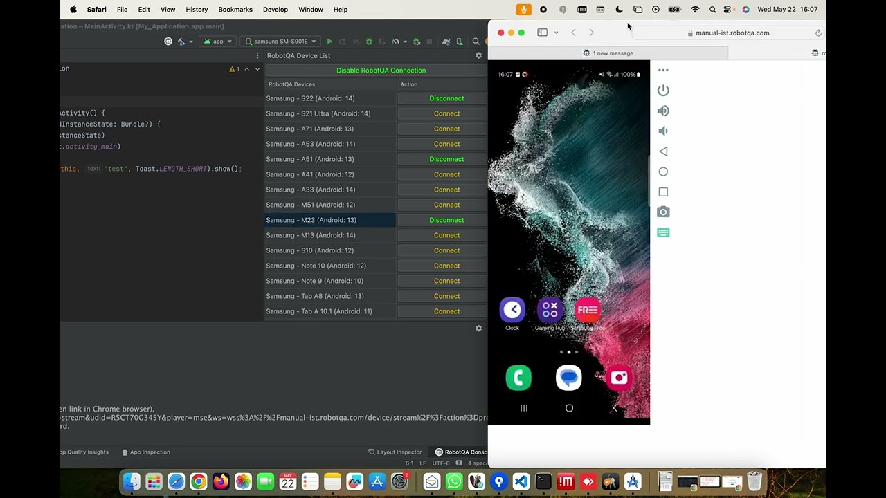 Robotqa Real Device Debugging On Cloud Intellij Ides Plugin Marketplace