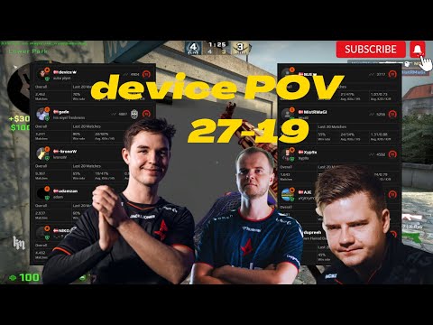 Old Astralis on FACEIT? device 27K against Xyp9x and dupreeh - overpass - 2022/09/27