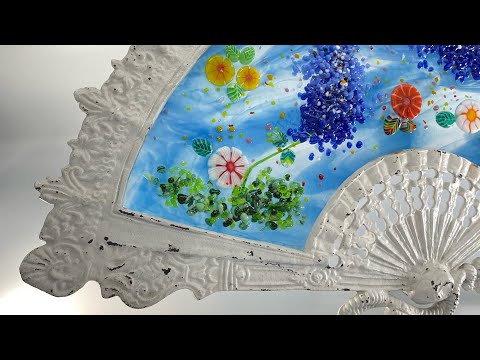 Flea Market Find Becomes #FusedGlass One-of-a-Kind Art!