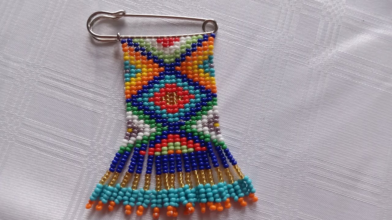 Part 1of3 Isipelede - Beaded safety pin tutorial