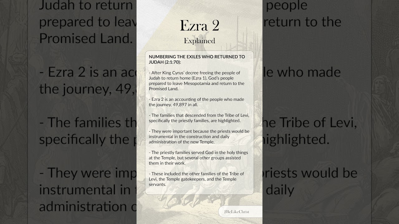 Ezra 2 Bible Study and Explanation