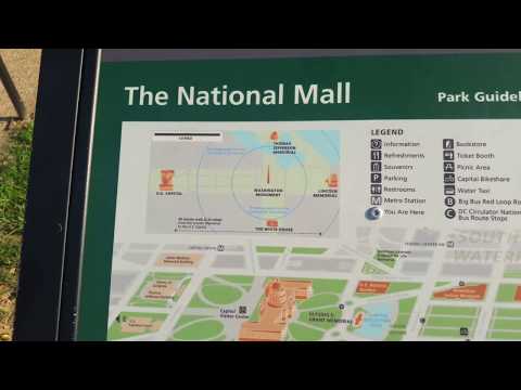 WASHINGTON DC 2017 - THE NATIONAL MALL (MAP)
