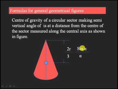 Centre of gravity and centroid