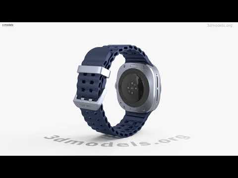 Pre-release Samsung Watch Ultra 2025 Blue 3D model by 3DModels.org