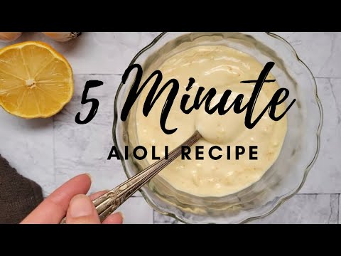 QUICK & EASY AIOLI RECIPE
