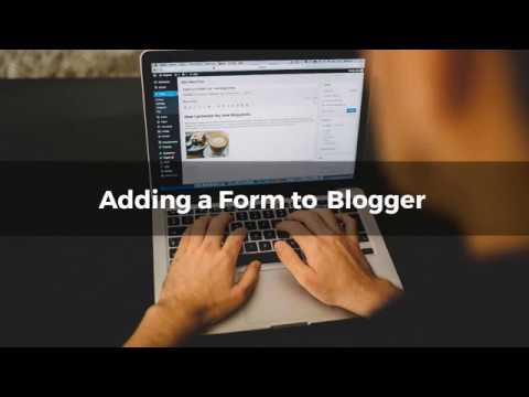 Adding a Form to Blogger