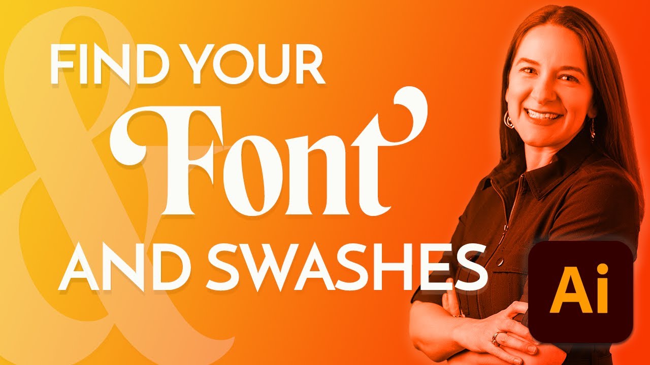 2025 Add Swashes and Flourishes to Fonts (Use Glyphs); Identify fonts Online | Illustrator Tutorial