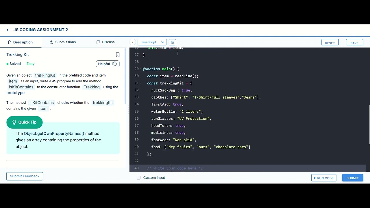 JS Coding Assignment 2 | 2025 | #javascript #learning #coding
