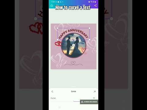 how to curve text in canva