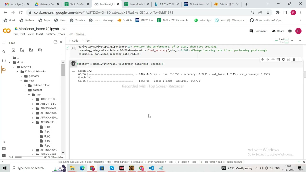 Birds Classification Using Deep Learning Method With Image Processing