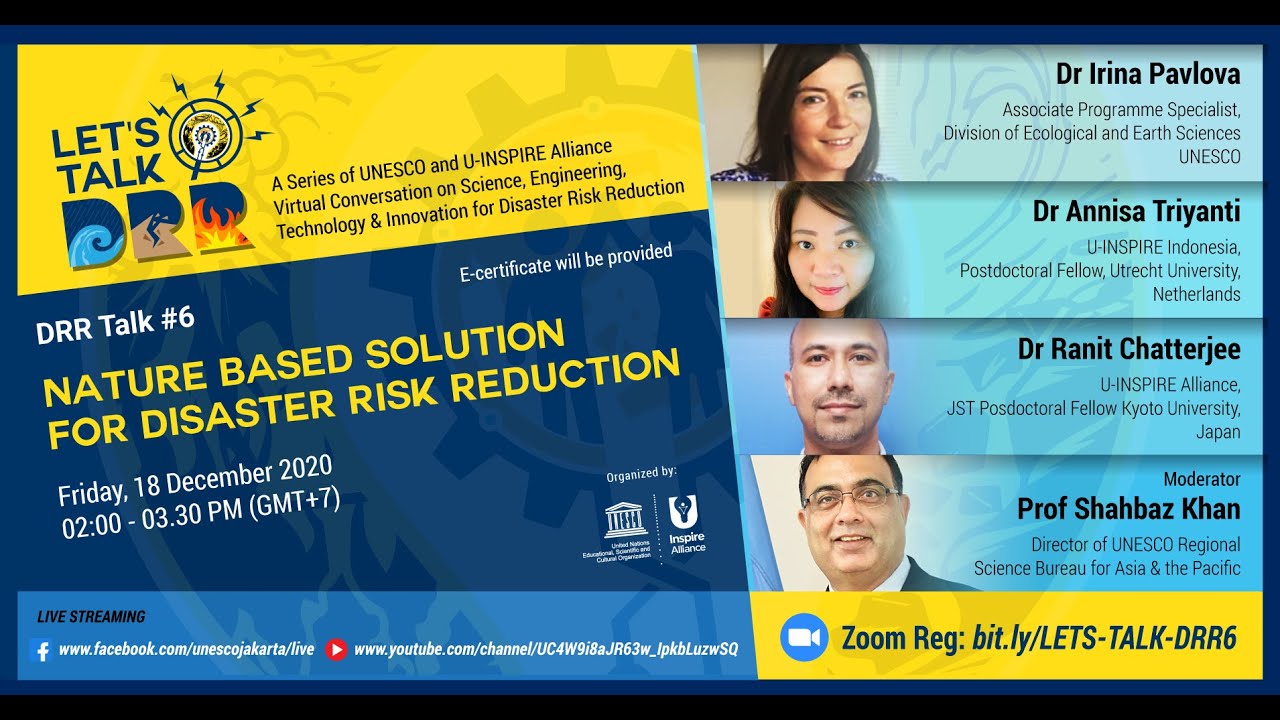 DRR Talk #6:  Nature Based Solution for Disaster Risk Reduction