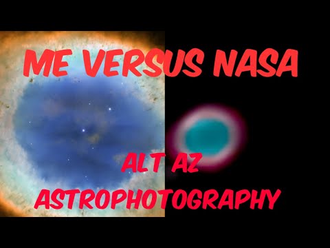 The Ring Nebula with a Celestron Nexstar slt mount and 70mm refractor - Alt Az Astrophotography
