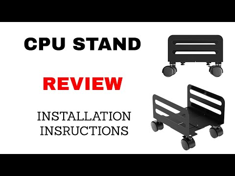 Metal Computer Tower CPU Stand/Cart REVIEW STEP BY STEP INSTALLATION INSTRUCTIONS