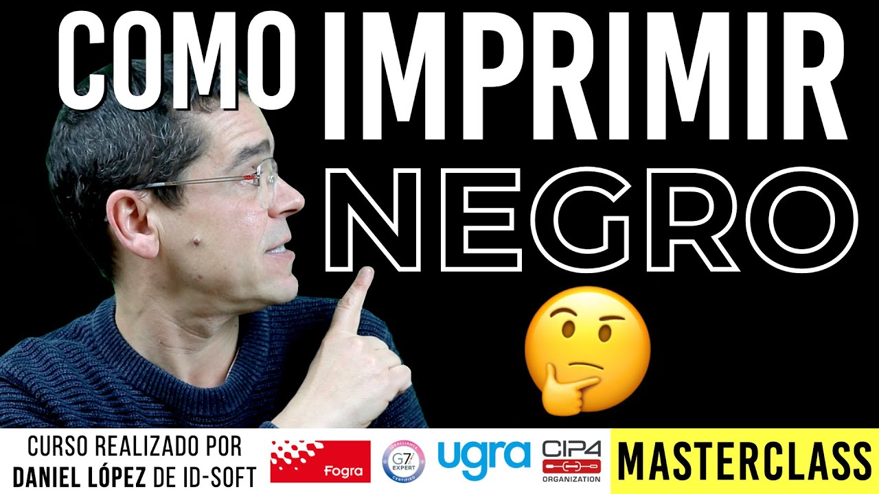 Como IMPRIMIR color NEGRO en #CMYK en 👉#Imprenta, Digital, Sublimación ✅ MASTERCLASS
