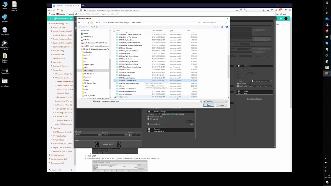 rrSubmitter Plugin | UTSOA Render Farm