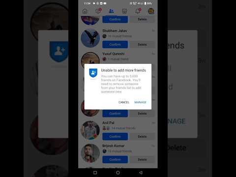 Unable to add more friends on facebook | You can leave up to 5000 facebook | #shortfeed #shorts