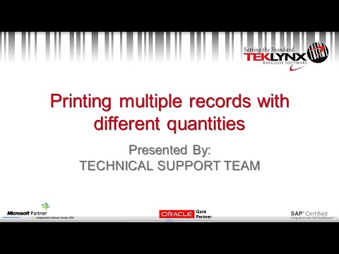 TekTip: How to Print Different Records From a Database