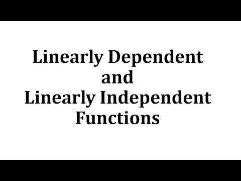 Linear Dependent Functions | Math Help from Arithmetic through Calculus ...