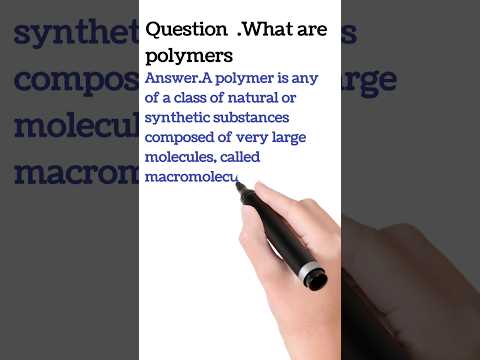 what are polymers #shorts #ytshorts #shortsvideo #education #Gyan by Vaibhav