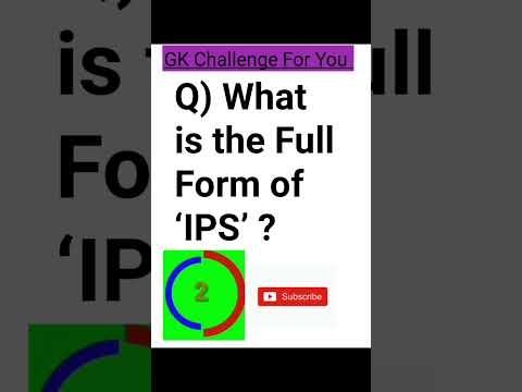 What is the Full Form of IPS ? Exam related important Full forms#ips#fullform#IPS#gk#quiz#shorts