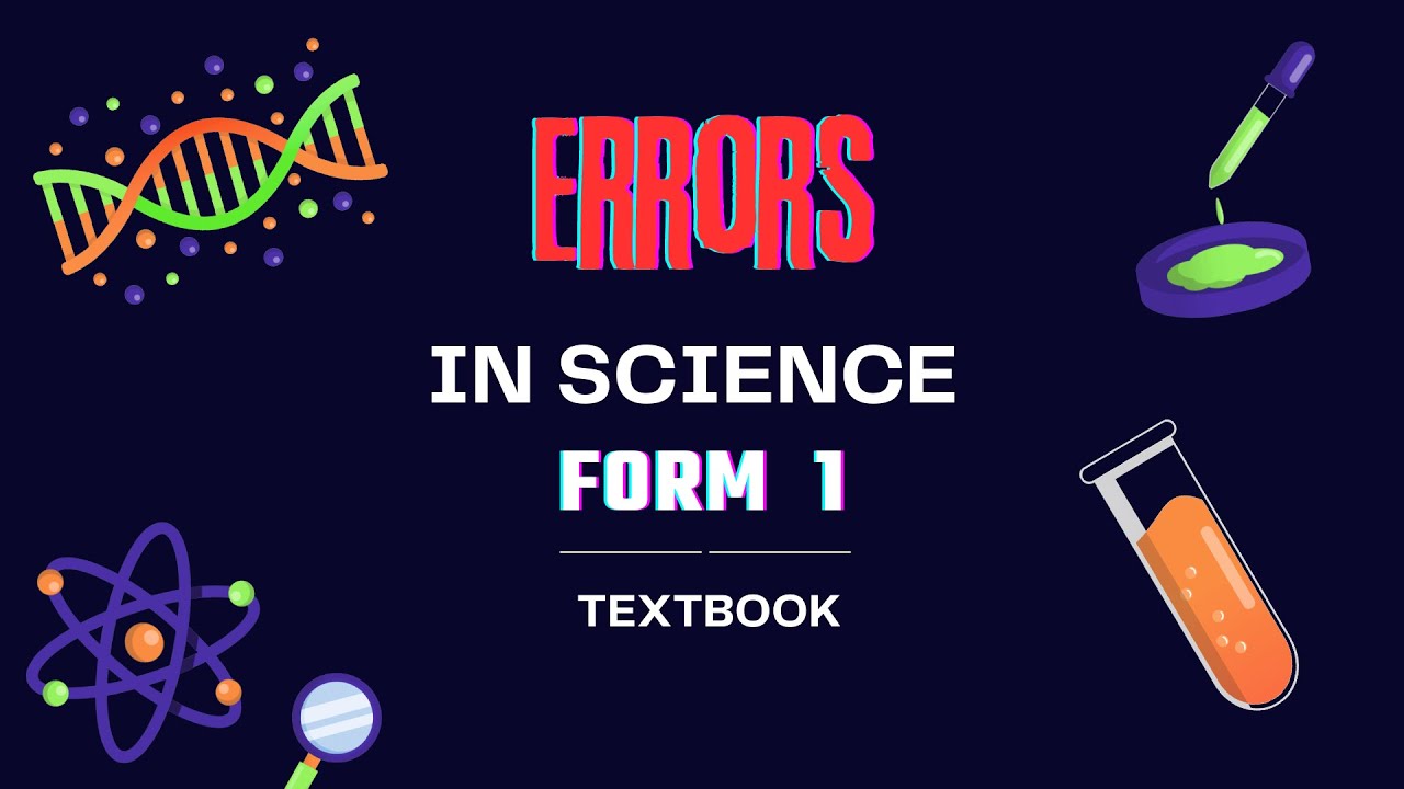 ERRORS IN SCIENCE TEXTBOOK FORM 1