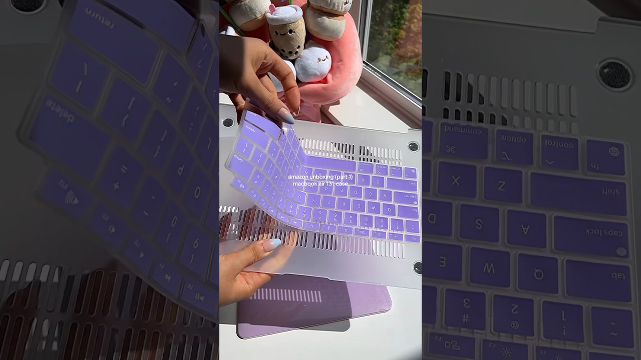 Aesthetic MacBook Air 13” Case Unboxing💜 #macbookair #macbookcase #unboxing #aestheticunboxing