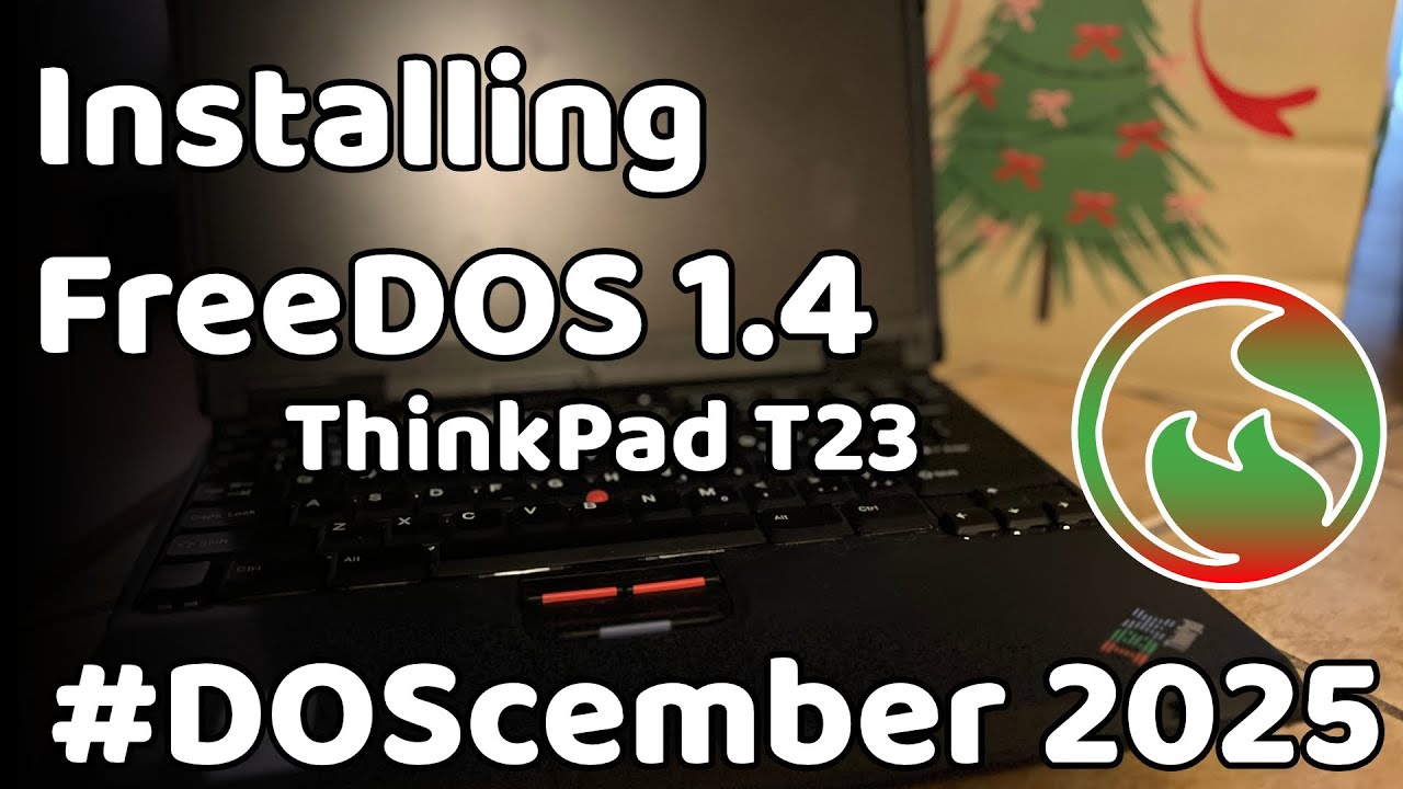 #DOScember - Installing FreeDOS 1.4 on a ThinkPad T23