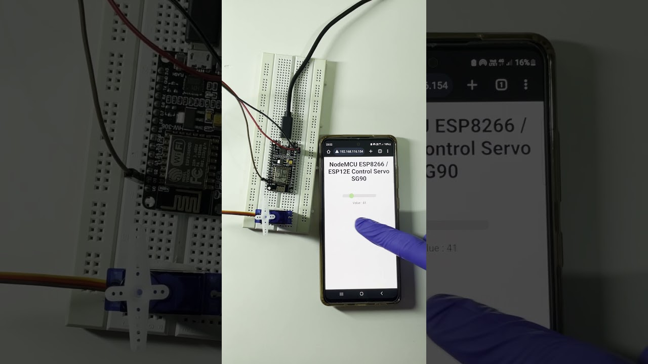 Control Servo motor using Wifi module