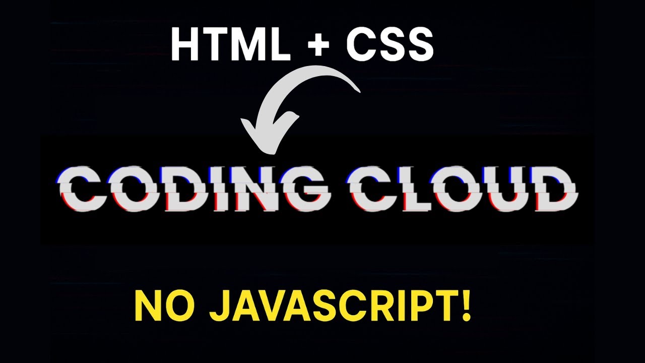 Text Glitch Effect Using HTML & CSS | Cool Website Animation Tutorial
