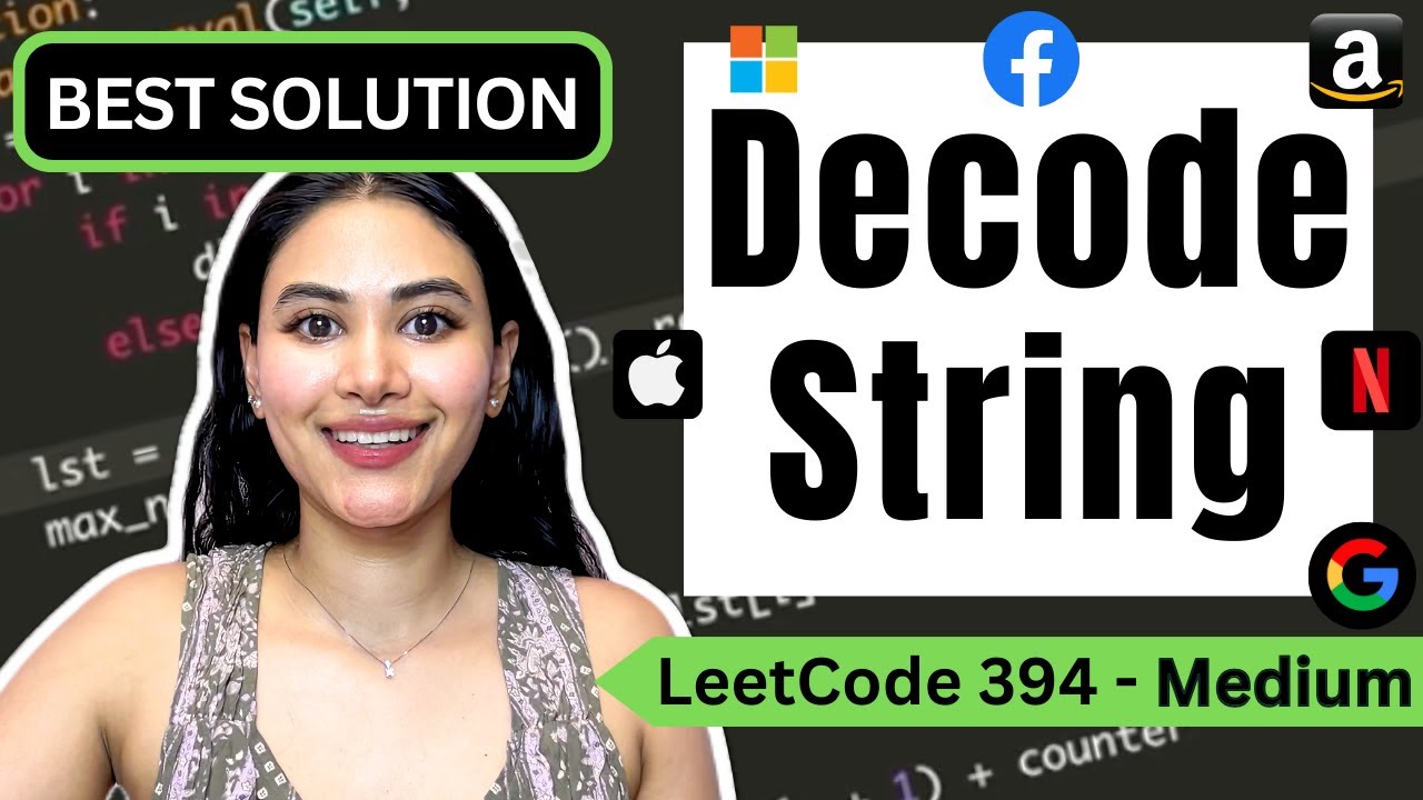 Decode String - LeetCode 394 - Python #leetcode #leetcode75 #stack #decode #string
