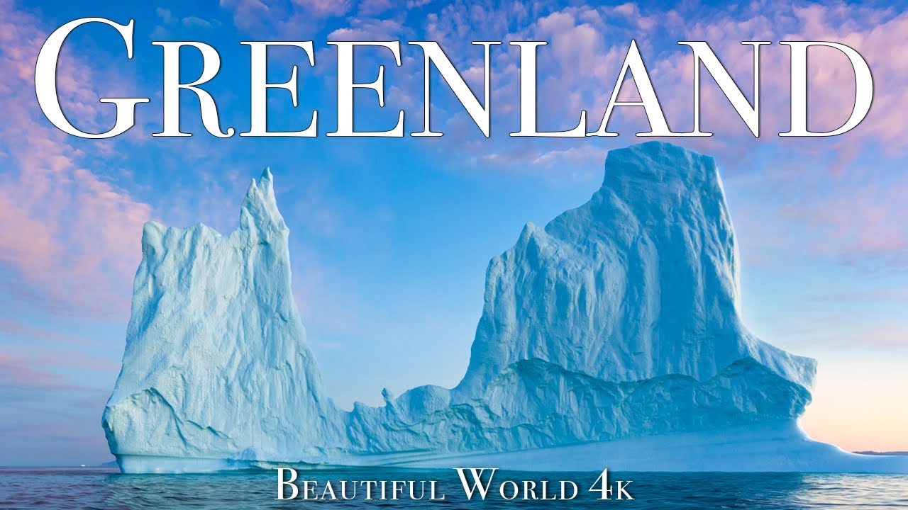 Greenland 4K Drone Nature Film - Calming Piano Music - Relaxation On TV