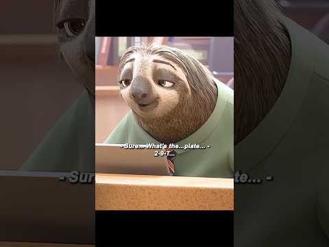 π’ Slowest Punchline Ever! Nickβs Camel Joke Cracks Up Flash the Sloth | Zootopia DMV Scene πππ¦₯