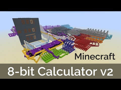 8-bit Calculator v2 Minecraft Map