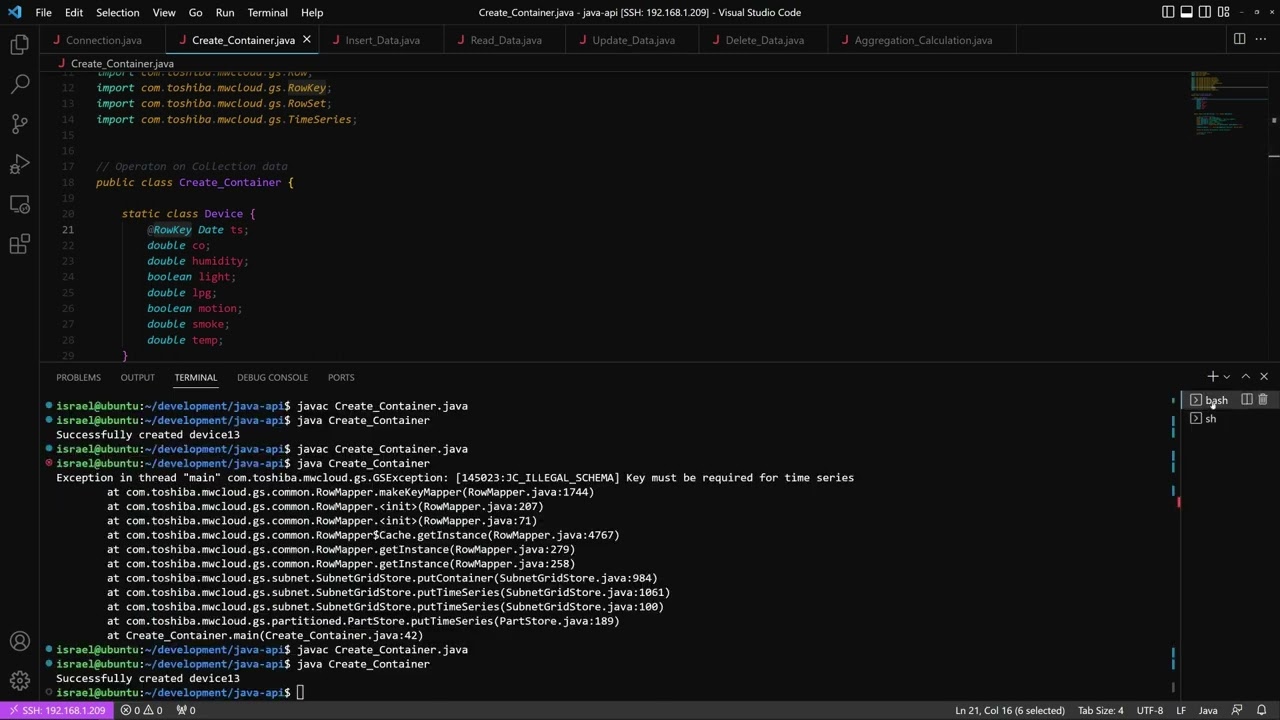 GridDB 101: Chapter 3 -- Java API