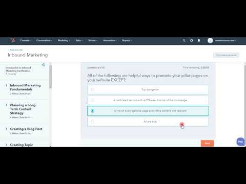 HubSpot Inbound Marketing Certification Exam Answer LIVE