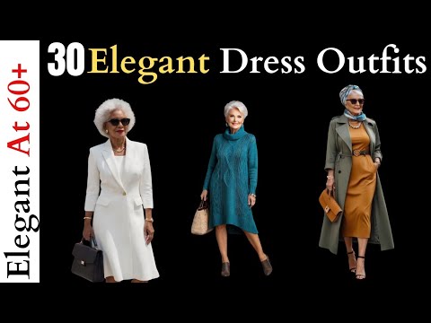Elegant Dress Outfit Ideas for Women Over 60! - How to Look Chic & Classy over 60 years.