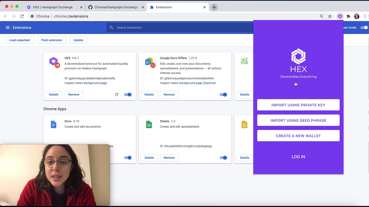 Hex Demo Virtual Wallet Hedera Hashgraph